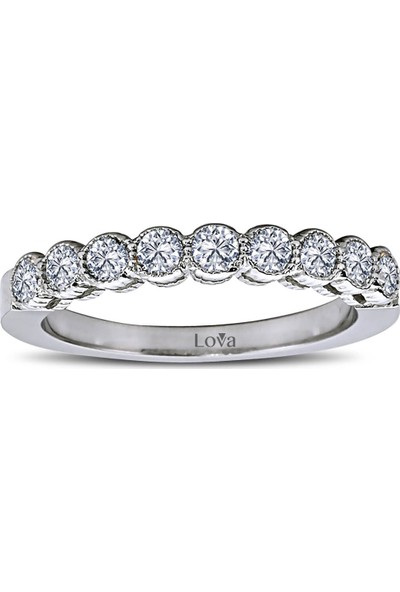 Lova 0,63 Karat Pırlanta Yarımtur Yüzük 1010083