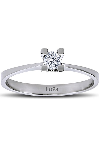 Lova F Renk 0,13 Karat Pırlanta Tektaş Yüzük 1010113 Lova F Renk 0,13 Karat Pırlanta Tektaş Yüzük 1010113