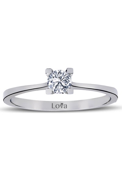 Lova G Renk 0,25 Karat Pırlanta Tektaş Yüzük 1020003