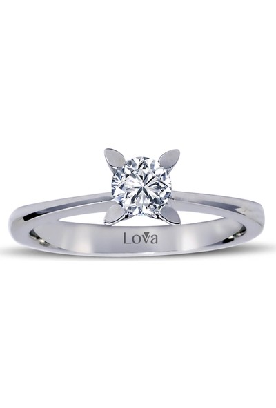 Lova E Renk 0,32 Karat Pırlanta Tektaş Yüzük 1020042