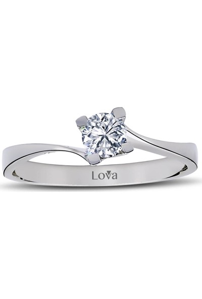 Lova H Renk 0,32 Karat Pırlanta Tektaş Yüzük 1020082