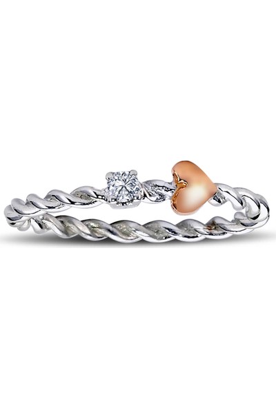 Lova F Renk 0,05 Karat Pırlanta Tektaş Yüzük 1020120