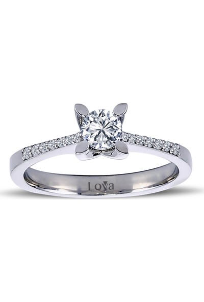 Lova Toplam 0,50 Karat Pırlanta Tektaş Yüzük 1020135 Lova Toplam 0,50 Karat Pırlanta Tektaş Yüzük 1020135