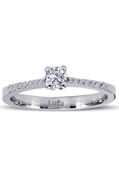 Lova Toplam 0,30 Karat Pırlanta Tektaş Yüzük 1020146