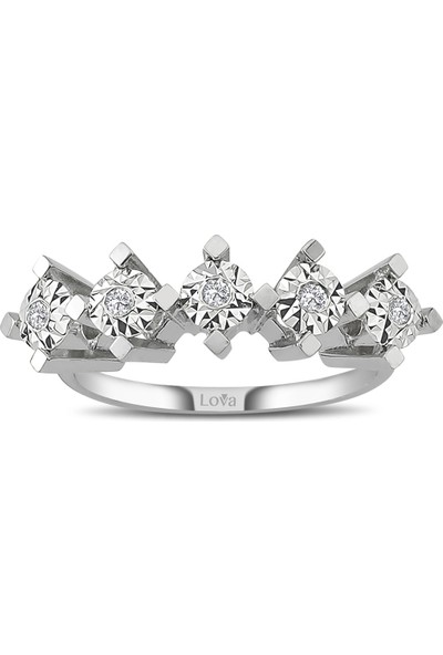 Lova 1,50 Karat Efektli Pırlanta Beştaş Yüzük 1020294