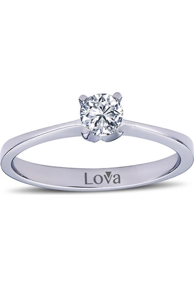 Lova G Renk 0,26 Karat Pırlanta Tektaş Yüzük 1030039