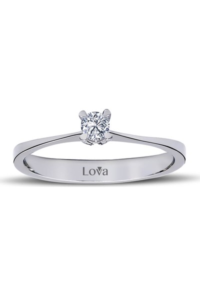 Lova G Renk 0,10 Karat Pırlanta Tektaş Yüzük 1030051