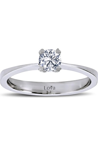 Lova E Renk 0,33 Karat Pırlanta Tektaş Yüzük 1030059
