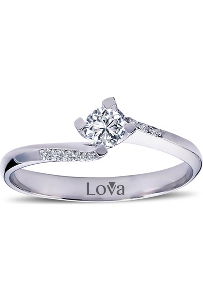 Lova Toplam 0,25 Karat Pırlanta Tektaş Yüzük 1030117