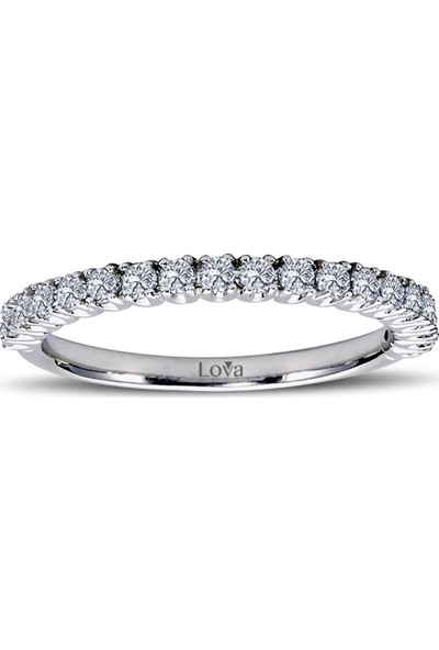 Lova 0,44 Karat Pırlanta Yarımtur Yüzük 1030143