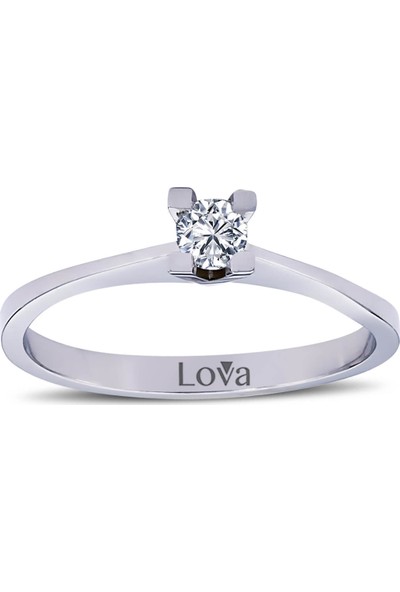 Lova D-VS1 0,15 Karat Pırlanta Tektaş Yüzük 1040001