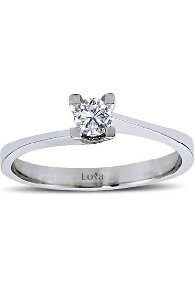 Lova F Renk 0,20 Karat Pırlanta Tektaş Yüzük 1040049