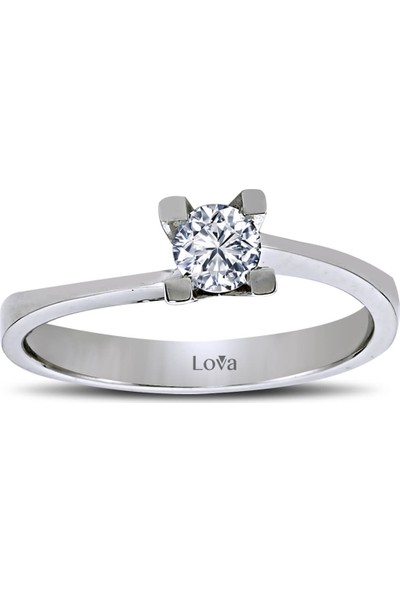 Lova H Renk 0,28 Karat Pırlanta Tektaş Yüzük 1040050