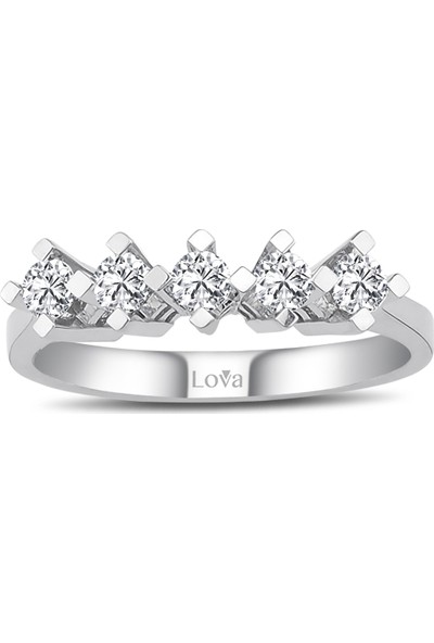 Lova 0,42 Karat Pırlanta Beştaş Yüzük 1040093