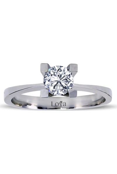 Lova G Renk 0,50 Karat Pırlanta Tektaş Yüzük 1050010