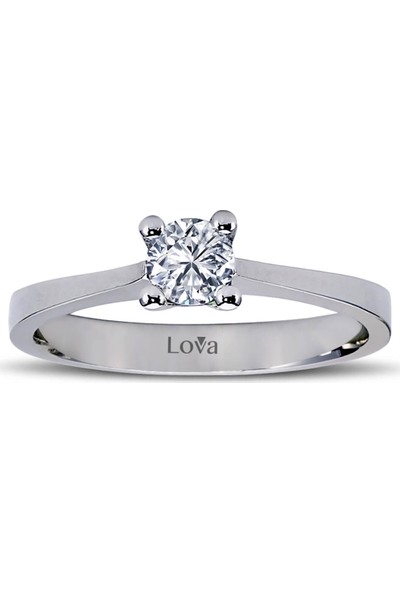 Lova F Renk 0,32 Karat Pırlanta Tektaş Yüzük 1050041
