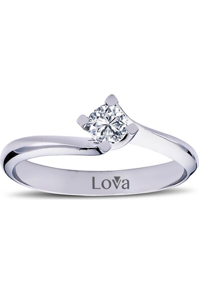 Lova F-VS2 0,21 Karat Pırlanta Tektaş Yüzük 1050079