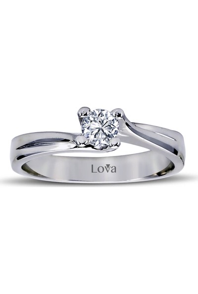 Lova G Renk 0,26 Karat Pırlanta Tektaş Yüzük 1050085