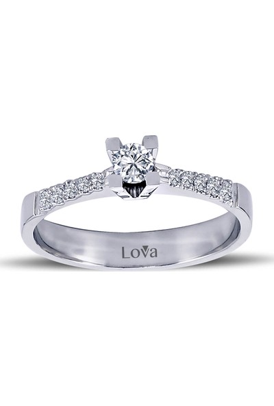 Lova Toplam 0,23 Karat Pırlanta Tektaş Yüzük 1050090 Lova Toplam 0,23 Karat Pırlanta Tektaş Yüzük 1050090