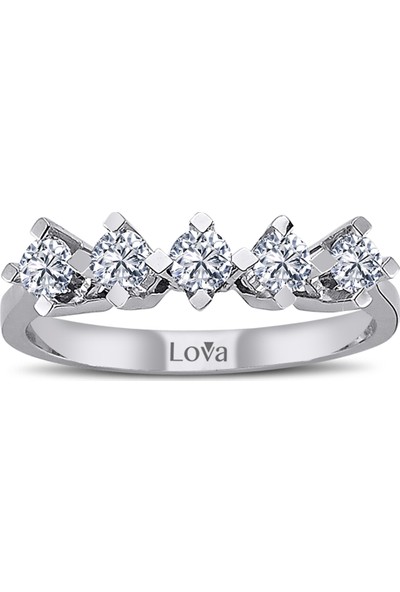 Lova G Renk 0,50 Karat Pırlanta Beştaş Yüzük 1050188 Lova G Renk 0,50 Karat Pırlanta Beştaş Yüzük 1050188