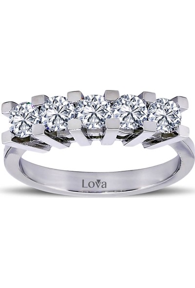 Lova E Renk 1,15 Karat Pırlanta Beştaş Yüzük 1050220