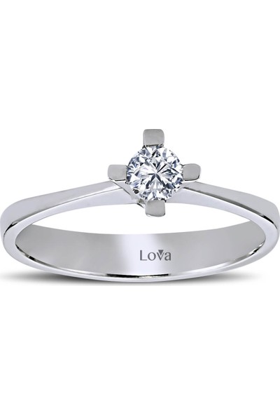 Lova G Renk 0,21 Karat Pırlanta Tektaş Yüzük 1060038