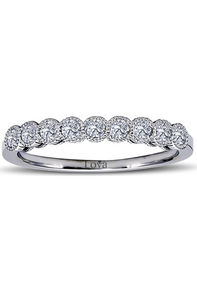 Lova 0,37 Karat Pırlanta Yarımtur Yüzük 1060098