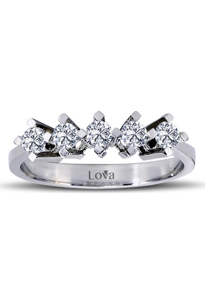 Lova G Renk 0,42 Karat Pırlanta Beştaş Yüzük 1070083
