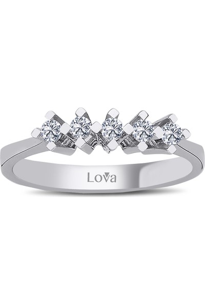 Lova 0,20 Karat Pırlanta Beştaş Yüzük 1070084
