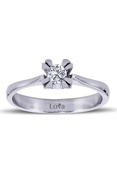 Lova G Renk 0,25 Karat Pırlanta Tektaş Yüzük 1080010