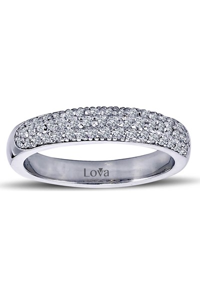 Lova 0,44 Karat Pırlanta Yarımtur Yüzük 1080017