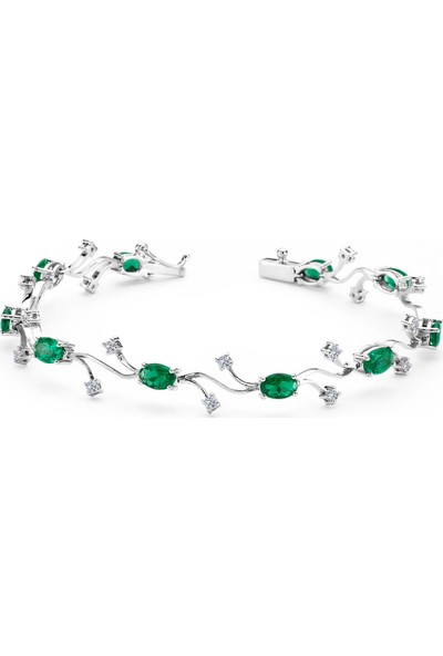Lova Pırlantalı Zümrüt Bileklik 4070013