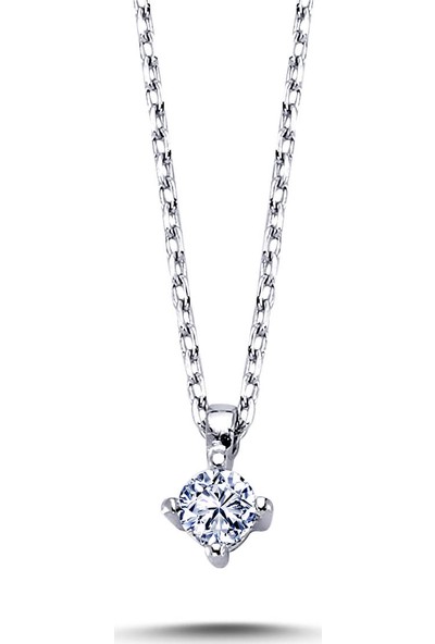 Lova G Renk 0,09 Karat Pırlanta Tektaş Kolye 2030008