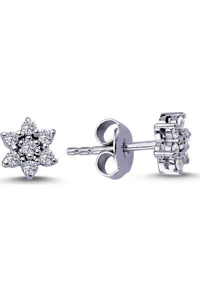 Lova Pırlantalı Çiçek Küpe 3070012