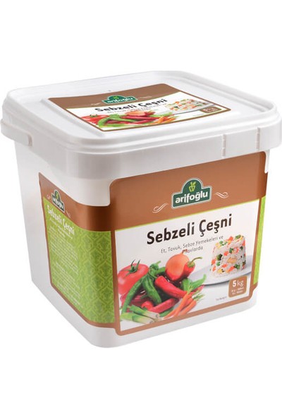 Arifoğlu Sebzeli Çeşni 5 kg (Endüstriyel)