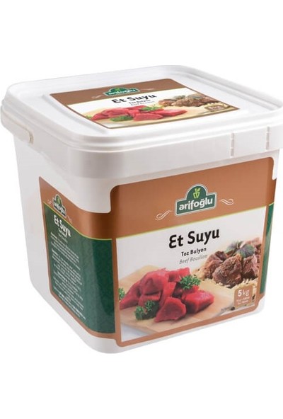 Arifoğlu Et Suyu Toz Bulyon 5 kg (Endüstriyel) Arifoğlu Et Suyu Toz Bulyon 5 kg (Endüstriyel)