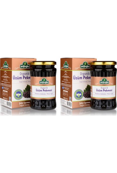 Arifoğlu Organik Üzüm Pekmezi 430 gr (2 Adet) (Soğuk Sıkım) Arifoğlu Organik Üzüm Pekmezi 430 gr (2 Adet) (Soğuk Sıkım)