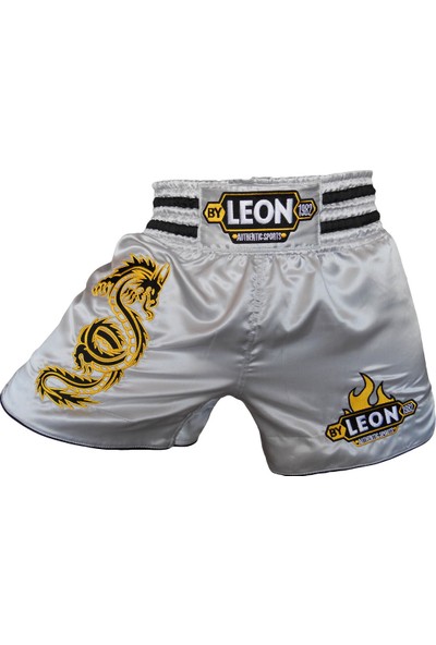 Leon Dragon Muay Thai ve Kick Boks Şortu Gümüş Leon Dragon Muay Thai ve Kick Boks Şortu Gümüş