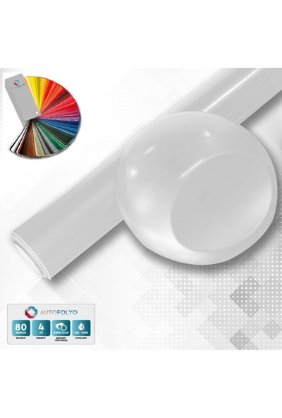 AutoFolyo Parlak Beyaz Folyo