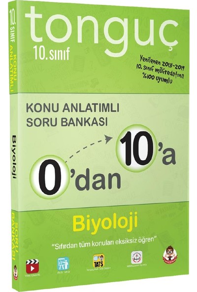 Tonguç Akademi 0'dan 10'a Biyoloji Konu Anlatımlı Soru Bankası Tonguç Akademi 0'dan 10'a Biyoloji Konu Anlatımlı Soru Bankası
