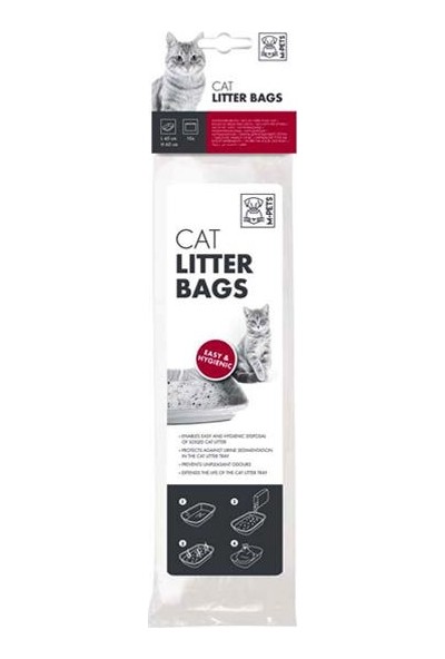 M-Pets Kedi Kum Kabı Poşeti 10lu 60x45cm