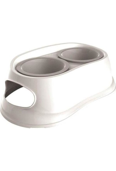 M-Pets Mama Su Kabı İkili Set Beyaz 2 x 350 ml