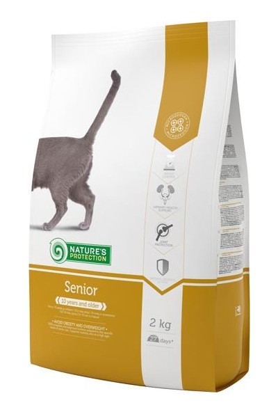 Natures Protection Senior Tavuklu ve Hindili Yaşlı Kedi Maması 2 Kg