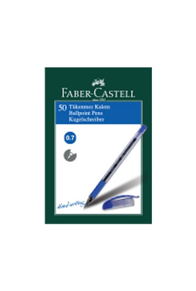 Faber-Castell 1425 İğne Uç Tükenmez Mavi 50' li Kutu