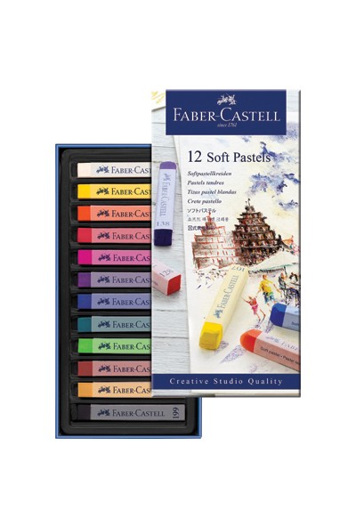 Faber-Castell Creative Studio Toz Pastel Boya (Soft) 12 Renk Tam Boy Faber-Castell Creative Studio Toz Pastel Boya (Soft) 12 Renk Tam Boy
