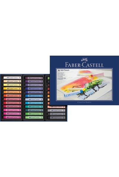 Faber-Castell Creative Studio Toz Pastel Boya (Soft) 36 Renk Tam Boy Faber-Castell Creative Studio Toz Pastel Boya (Soft) 36 Renk Tam Boy