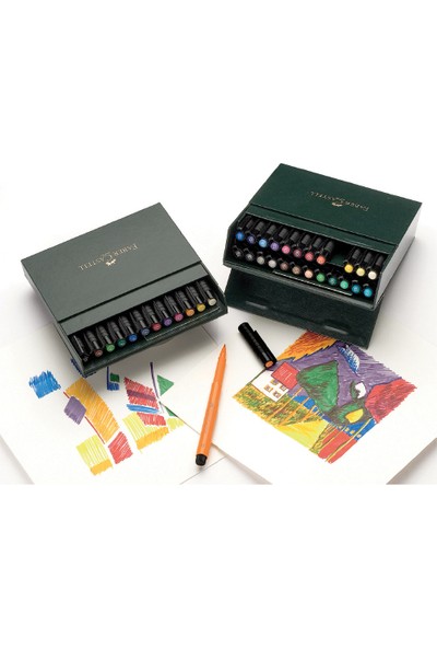 Faber-Castell Pitt Çizim Kalemi Fırça Uç Studio Box 12 Renk Faber-Castell Pitt Çizim Kalemi Fırça Uç Studio Box 12 Renk