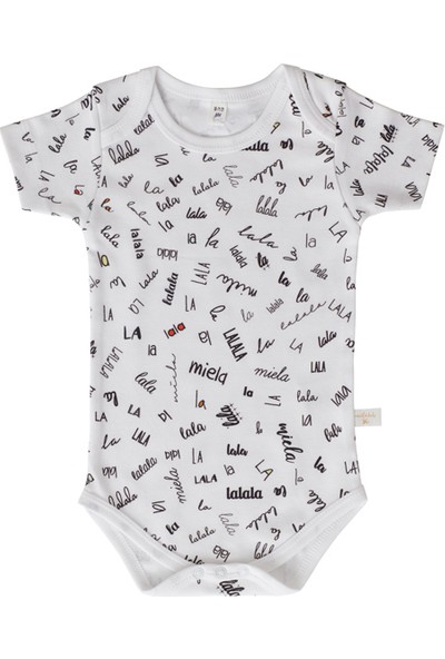 Miela Kids Lalala Kısa Kollu Zıbın Miela Kids Lalala Kısa Kollu Zıbın