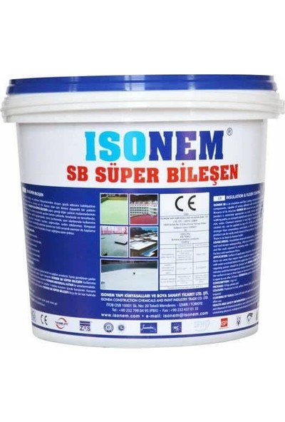 İsonem Sb Süper Bileşen Su Yalıtım Boyası 10 Kg İsonem Sb Süper Bileşen Su Yalıtım Boyası 10 Kg