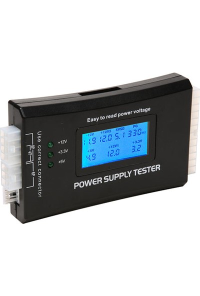 Platoon Dijital LCD Ekran PC 20/24 Pin Güç Kaynağı Test Ölçüm Cihazı Platoon Dijital LCD Ekran PC 20/24 Pin Güç Kaynağı Test Ölçüm Cihazı